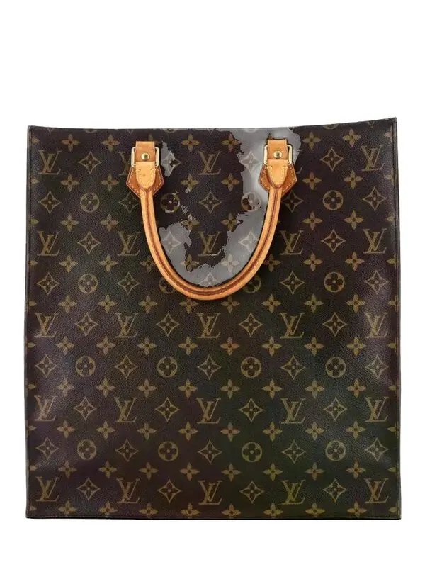 LOUIS VUITTON Vintage Sac Plat Monogram Canvas Tote - Brown