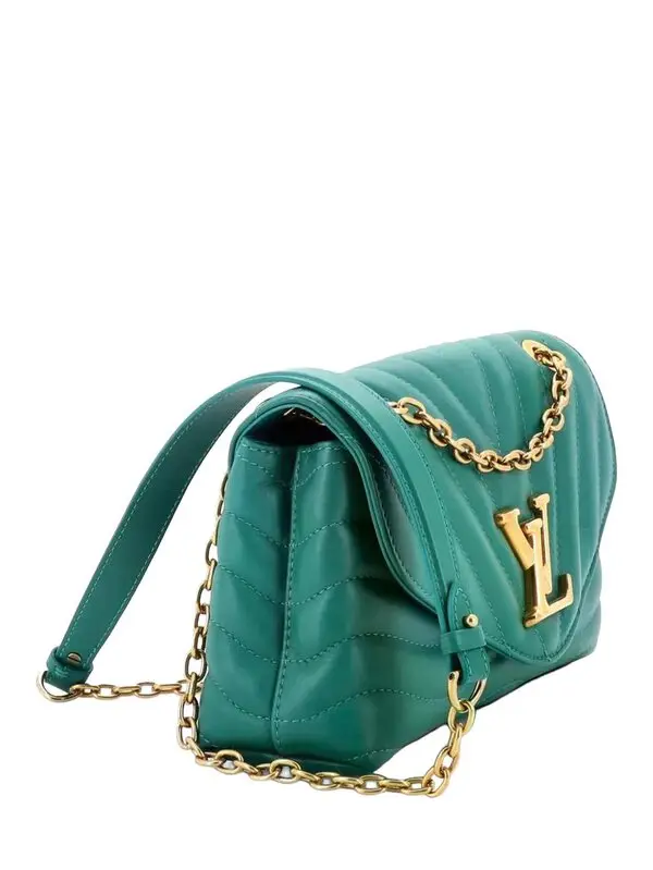 LOUIS VUITTON New Wave Chain Bag Nm Quilted Leather Mm - Green