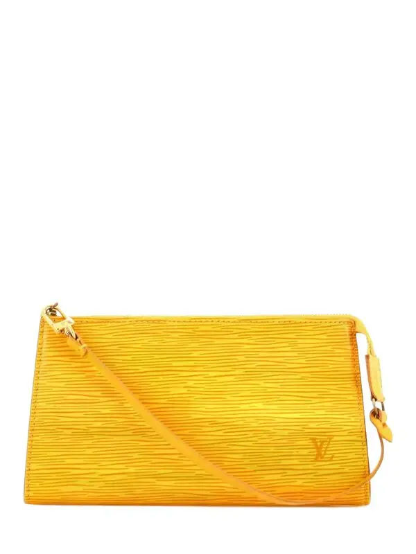 LOUIS VUITTON Pochette Accessoires Epi Leather Clutch - Yellow