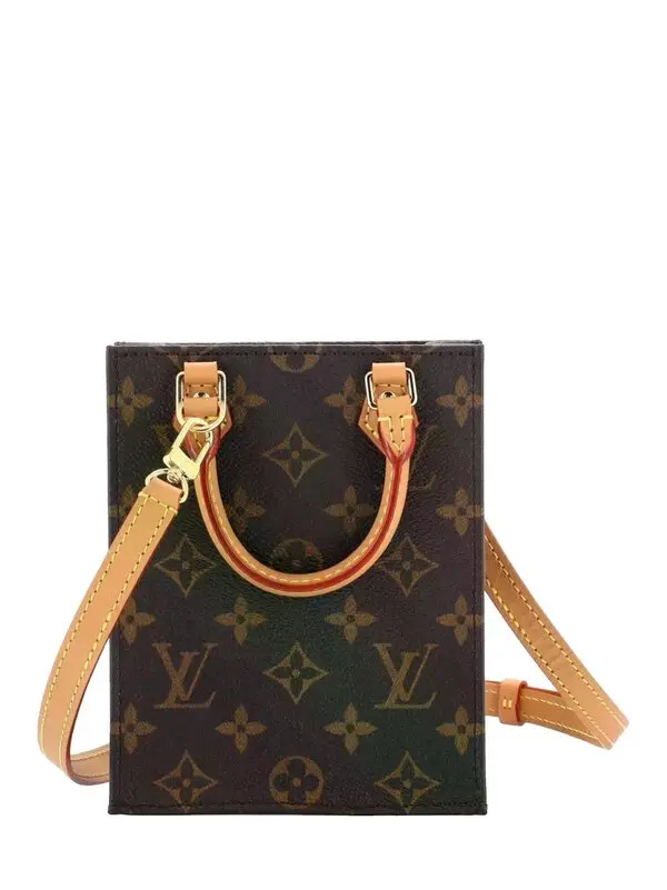 LOUIS VUITTON Petit Sac Plat Monogram Canvas - Brown