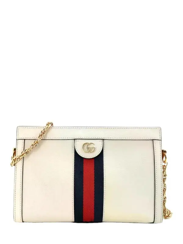 Gucci Ophidia Chain Shoulder Bag - White