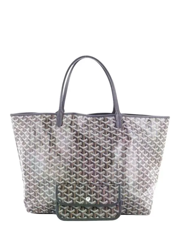 Goyard Saint Louis Coated Canvas Gm Tote Bag - Black