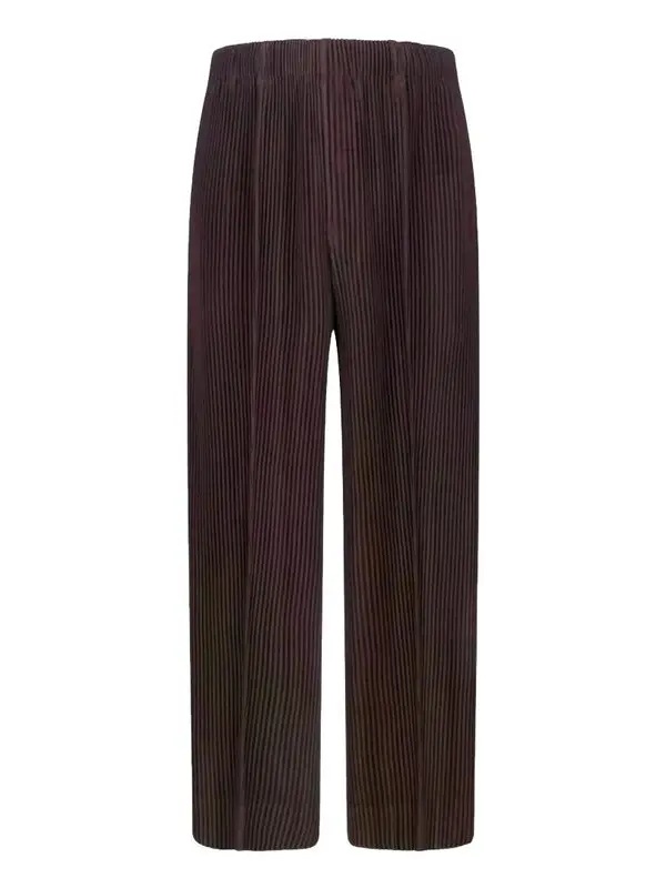 Issey Miyake Pleated Trousers - Brown