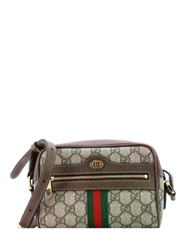 Gucci Ophidia Mini Crossbody Bag Gg Coated Canvas - Brown