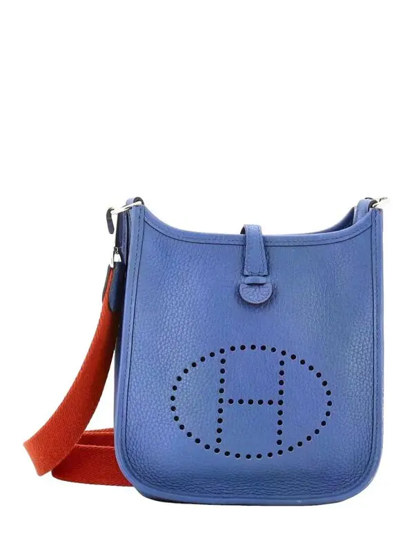Hermès Evelyne Gen Iii Clemence Tpm Crossbody Bag - Blue