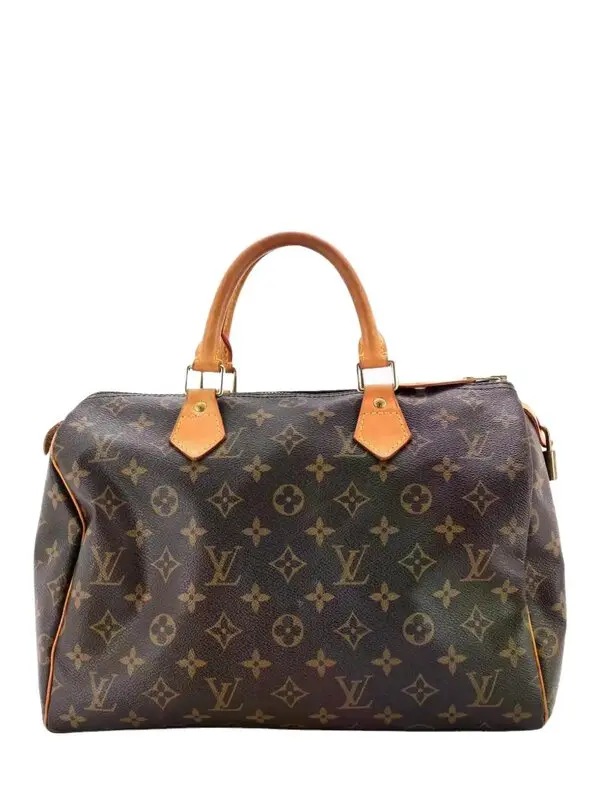 LOUIS VUITTON Speedy Handbag Monogram Canvas 30 - Brown
