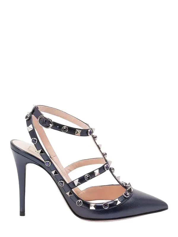 Valentino Garavani Rockstud Leather Pumps - Blue