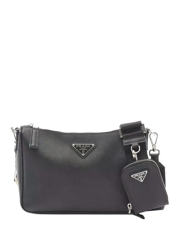 Prada Saffiano Crossbody Bag - Black
