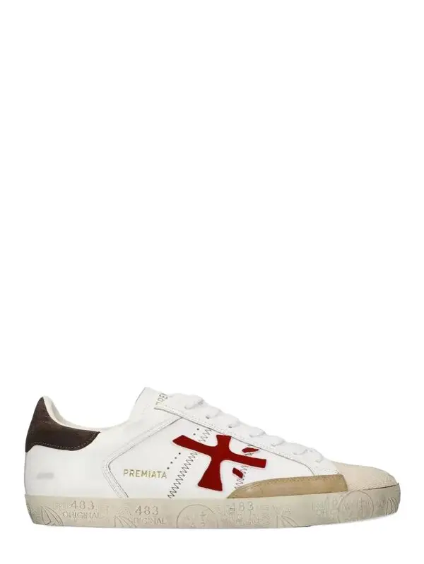 Premiata Steven Leather Sneakers - White