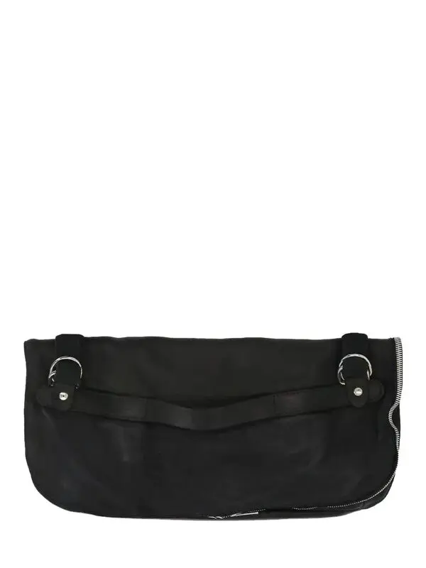 Guidi Leather Shoulder Bag - Black