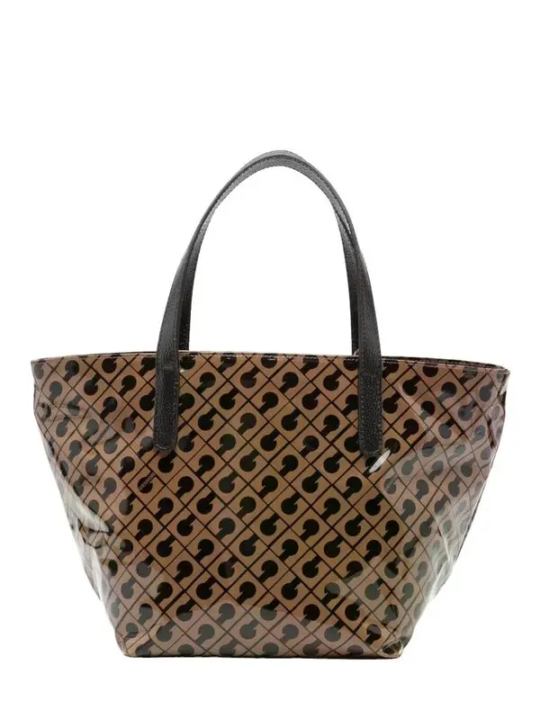 GHERARDINI Patterned Tote Bag - Brown