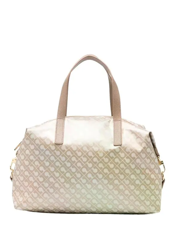 GHERARDINI Monogram Top Handle Tote Bag - Neutrals