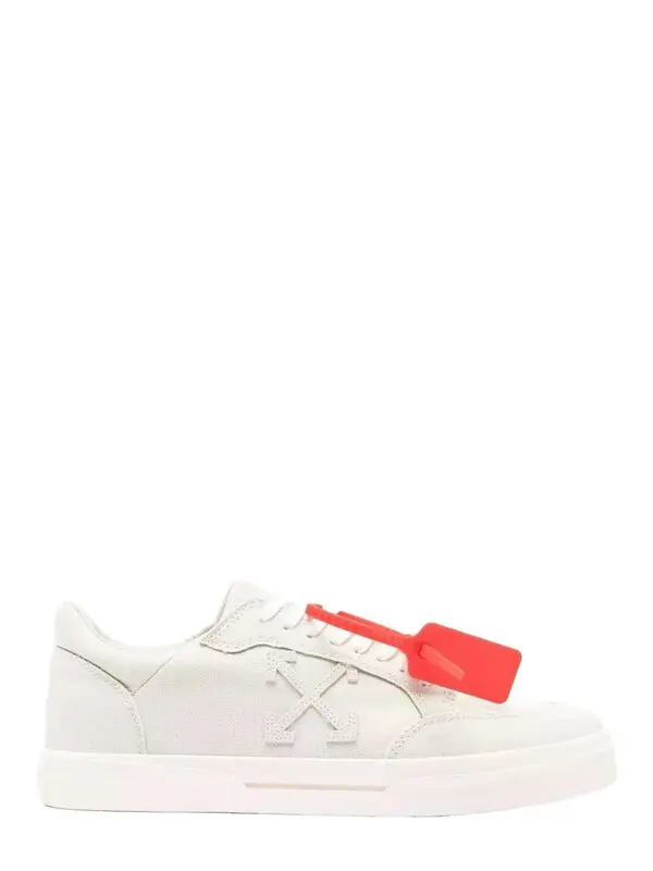Off-White Appliqué Low Top Sneakers - Neutrals