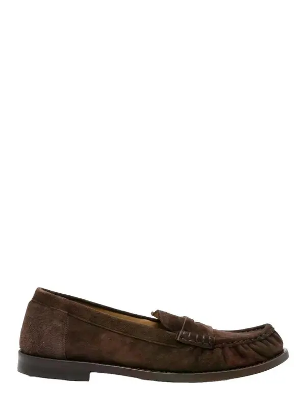 JULIE DEE Penny-strap Loafers - Brown