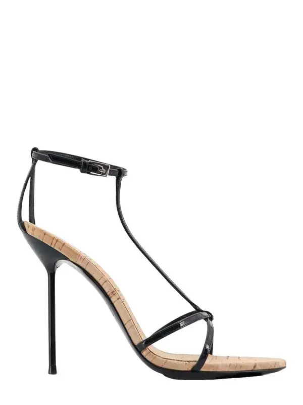 Paris Texas Lidia Leather Sandals - Black
