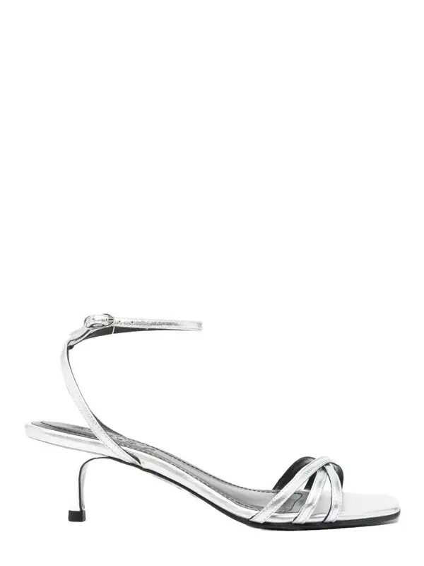 AUGUSTA Criss Cross Uma Sandals - Silver