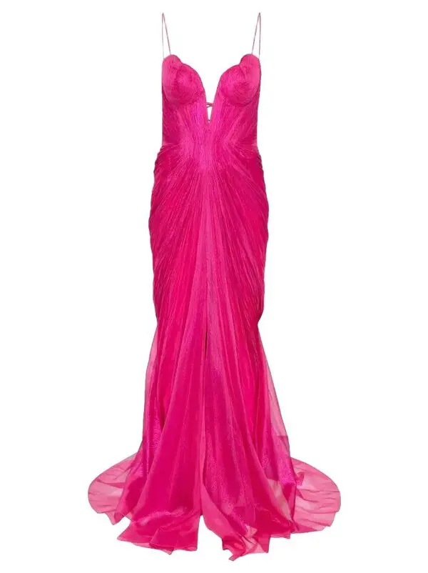 MARIA LUCIA HOHAN Cecilia Sweetheart Dress - Pink
