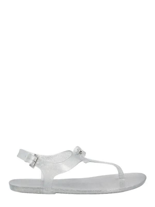 Michael Kors Logo-detail Sandals - Silver