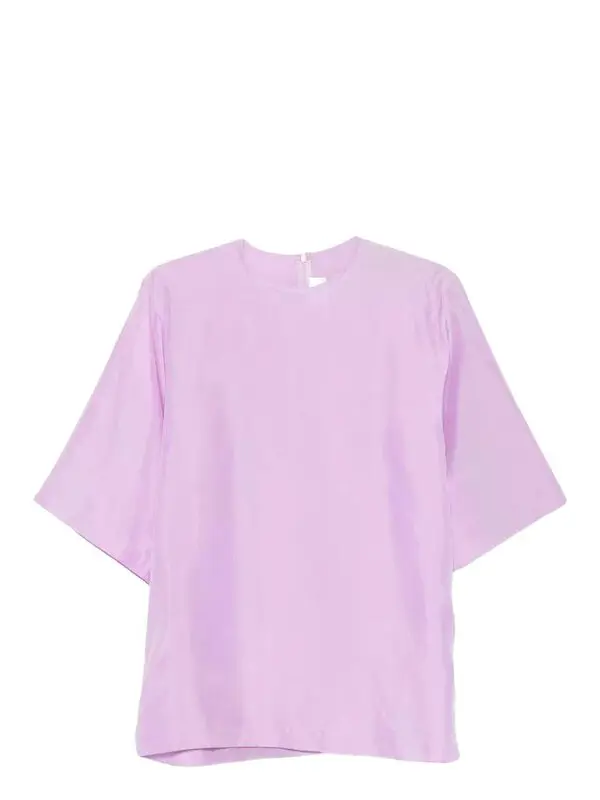 Christian Wijnants Silk T-shirt - Purple