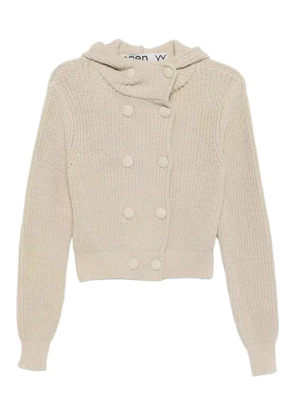 OPEN YY Hooded Cardigan - Neutrals