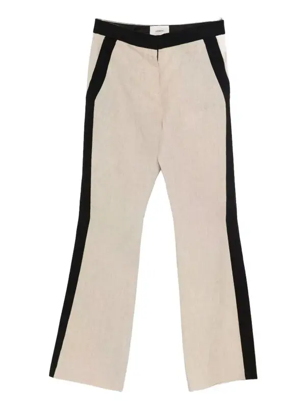 Coperni Contrasting-trim Trousers - Neutrals