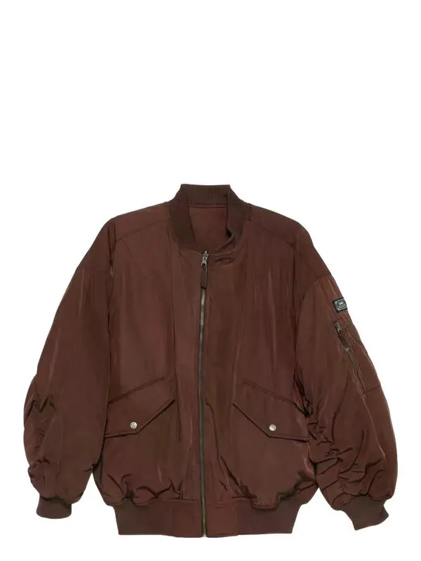 Ksubi Zip-up Bomber Jacket - Brown