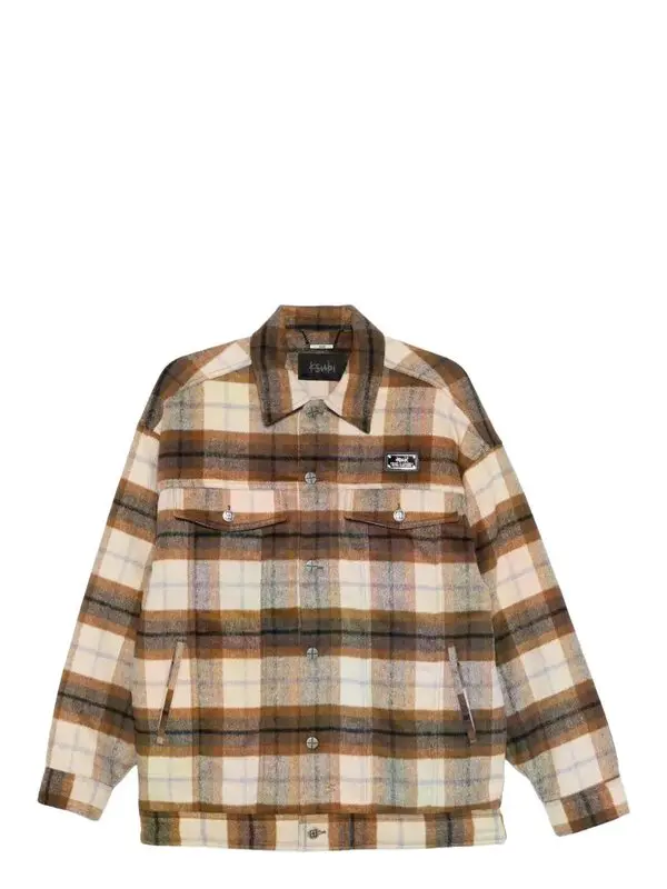 Ksubi Plaid Oversized Jacket - Neutrals