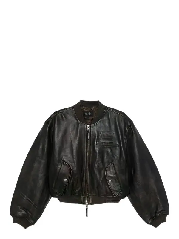 Ksubi Cropped Bomber Jacket - Black
