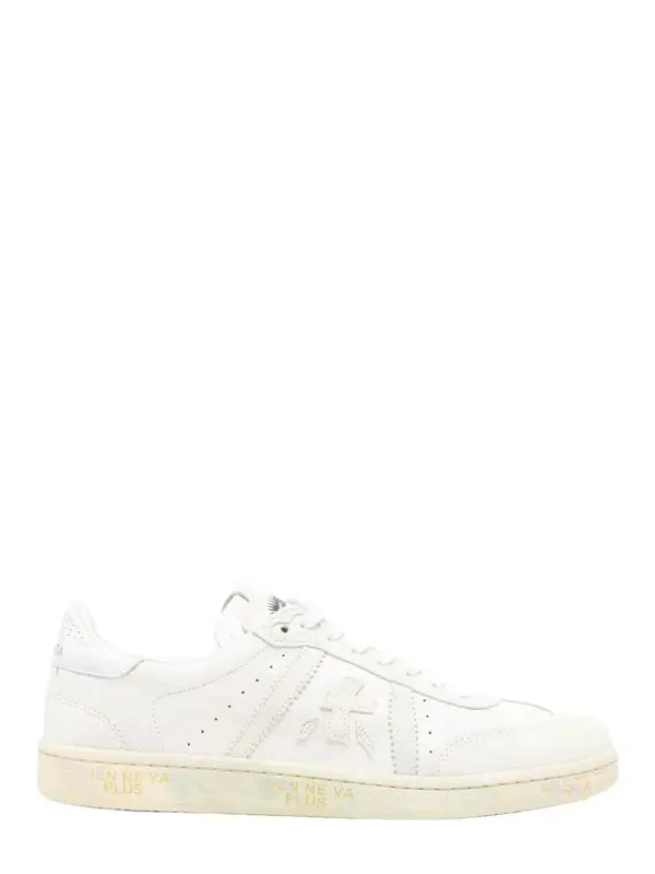 Premiata Perforated Leather Sneakers - Neutrals