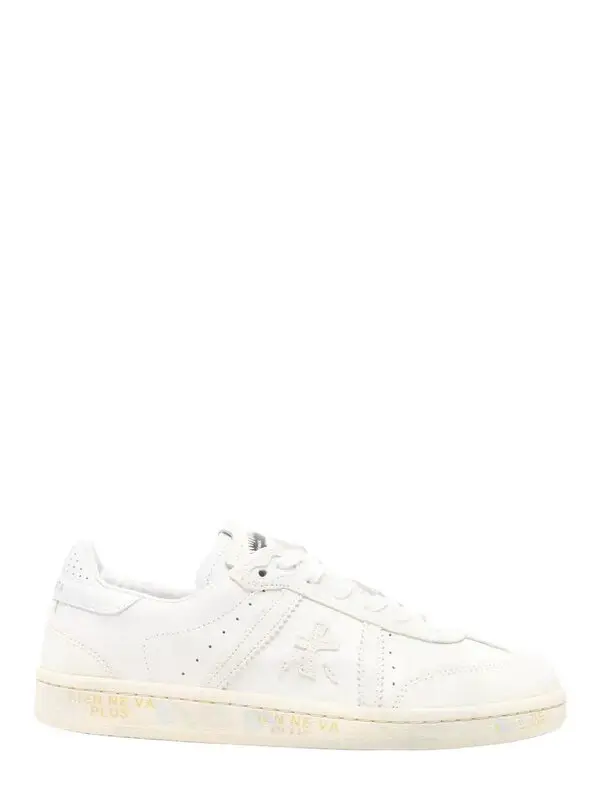 Premiata Perforated Leather Sneakers - White