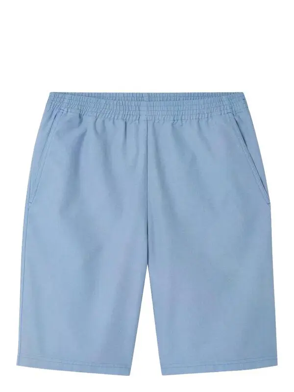 American Vintage Pusway Elasticated Cotton Shorts - Blue