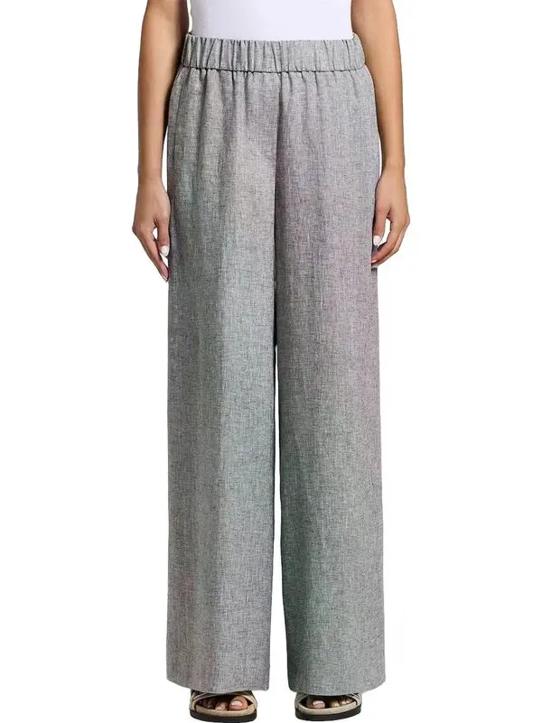 Peserico Wide Leg Trousers - Grey