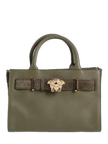 Versace Handbag In Dark Calfskin - Green