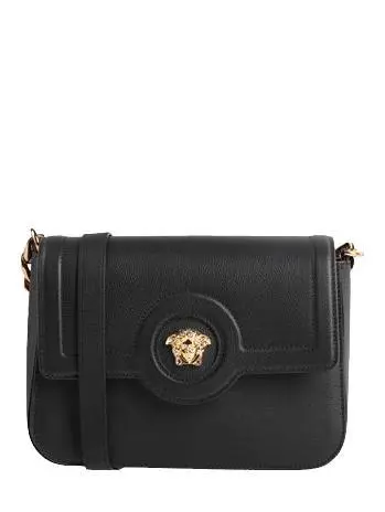 Versace Cross-body Bag In Calfskin - Black