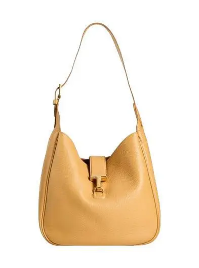 TOM FORD Pebbled Leather Tote - Beige
