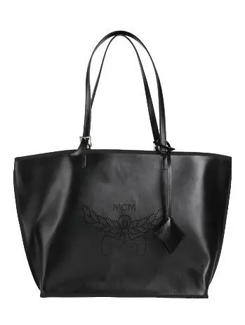 Mcm Leather Tote - Black