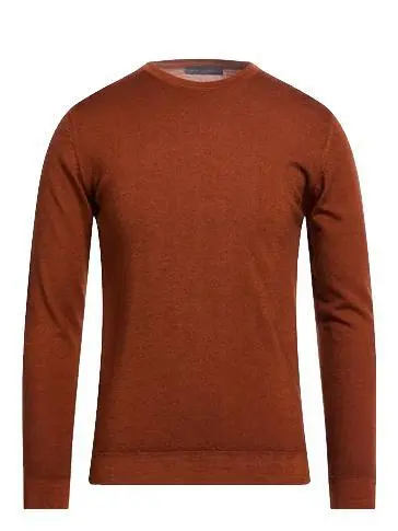 DANIELE FIESOLI Sweater Rust Merino Wool - Red