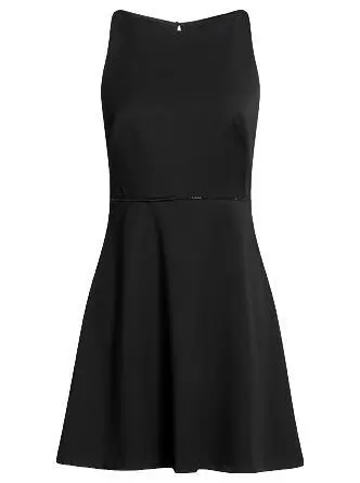 Ba&sh Mini Flared Dress With Appliqués - Black