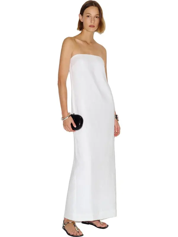 REFORMATION Tansy Linen Maxi Dress - Ivory