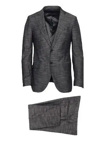 TOMBOLINI Suit Charcoal Size Wool, Viscose, Elastane - Grey
