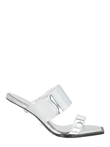 Alexander McQueen Metallic Sandals - Silver