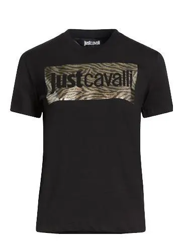 Just Cavalli Logo-print Cotton T-shirt - Black