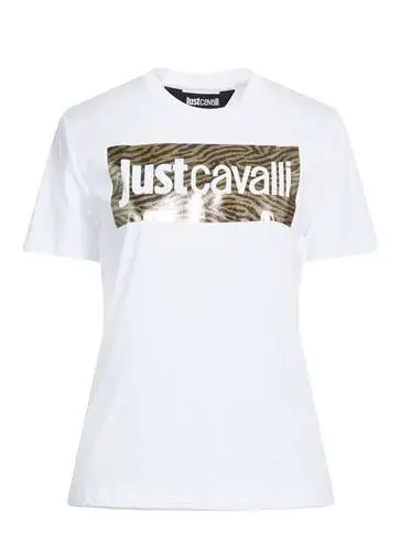 Just Cavalli Logo-print Cotton T-shirt - White