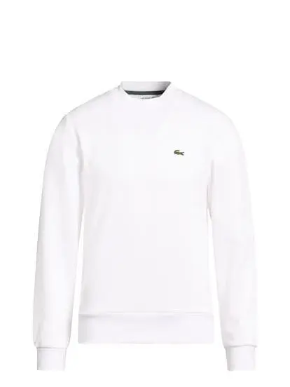 Lacoste Sweatshirt In Cotton And Polyester - White