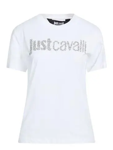 Just Cavalli T-shirt With Appliqués - White