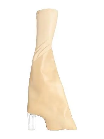 Rick Owens Over-the-knee Leather Boots - Beige