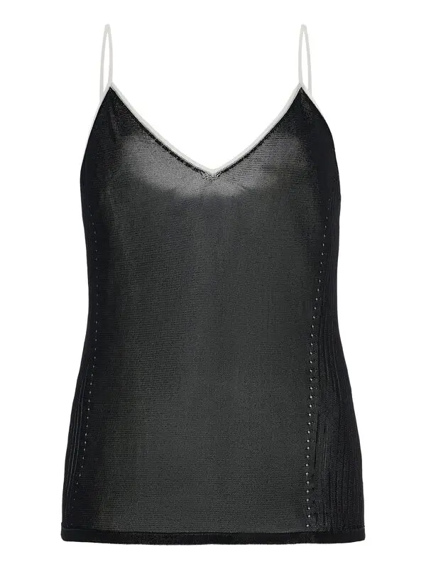 HIGH SPORT Tyler Knit Camisole Top - Black
