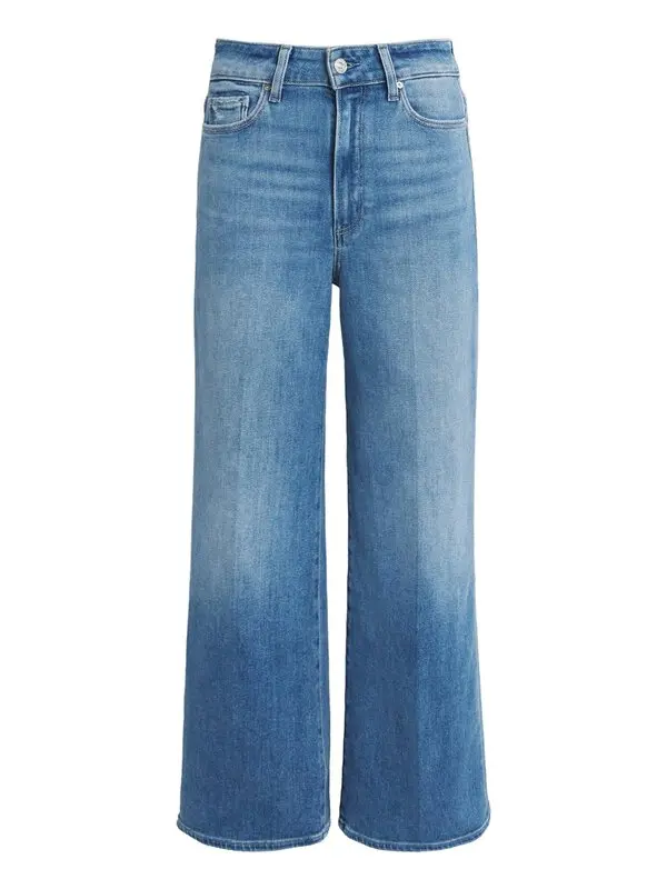 Paige Anessa High-rise Wide-leg Jeans - Blue