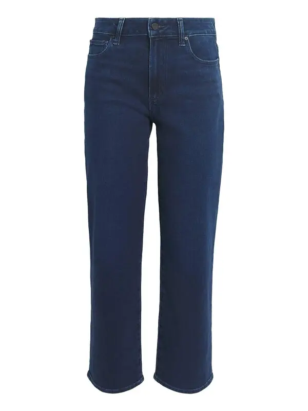 Paige Mason Ankle Straight Jeans - Navy