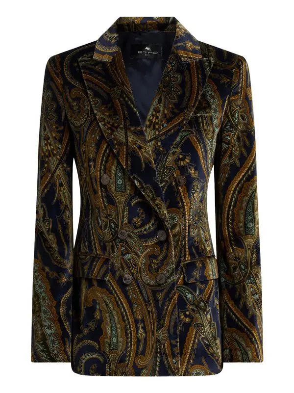 Etro Patterned Velvet Blazer - Multi